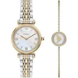 Emporio Armani Schmuckset: Armband und Uhr Damen Gr&ouml;&szlig;e One Size gold / silber
