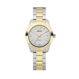 Versace Analoguhr 'Greca Classic' Damen Gr&ouml;&szlig;e One Size gold / silber