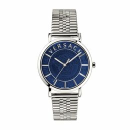Versace Uhr 'Essential' Damen Gr&ouml;&szlig;e One Size navy / silber