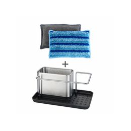 Wenko Sp&uuml;l-Set 'Universal' Herren Gr&ouml;&szlig;e B: 21cm x H: 10.5cm x T: 12cm blau / grau / silber