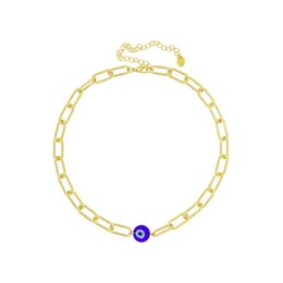 Fashionbox Kette Damen Gr&ouml;&szlig;e One Size blau / gold