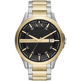 Armani Exchange Analoguhr Herren Gr&ouml;&szlig;e One Size gold / schwarz / silber