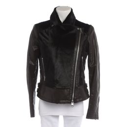 Emporio Armani Lederjacke / Ledermantel Damen Gr&ouml;&szlig;e M schwarz