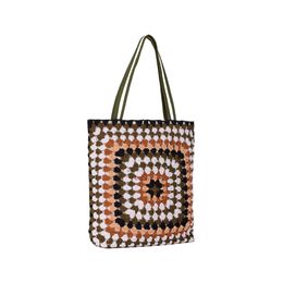 Camomilla Italia Shopper Damen Gr&ouml;&szlig;e One Size oliv / orange / schwarz / wei&szlig;
