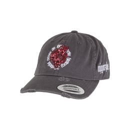 Mj Gonzales Cap 'Rebels Never Die' Herren Gr&ouml;&szlig;e 55/60 dunkelgrau / rot / wei&szlig;