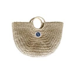 Yves Hamburg Strandtasche 'Handwoven Raffia Beach Natural Beige' Damen Gr&ouml;&szlig;e 2.5 cm x 2.5 cm beigemeliert