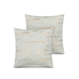 Aspero Kissenbezug 'Carrara' Herren Gr&ouml;&szlig;e 60_x_60_cm gold / mint