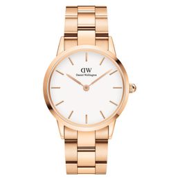 Daniel Wellington Uhr 'Iconic Link RG White' Damen Gr&ouml;&szlig;e One Size gold