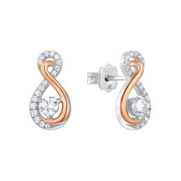Amor Ohrringe Damen Gr&ouml;&szlig;e One Size rosegold / silber / wei&szlig;