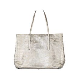 Abro Handtasche gross Leder Damen Gr&ouml;&szlig;e One Size silber