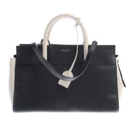 SAINT LAURENT Handtasche Damen Gr&ouml;&szlig;e One Size creme / schwarz