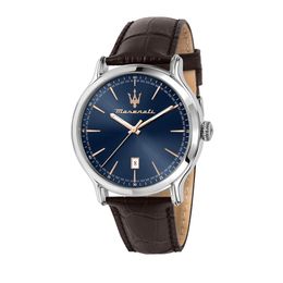 Maserati Uhr 'Epoca' Herren Gr&ouml;&szlig;e One Size navy / dunkelbraun / silber