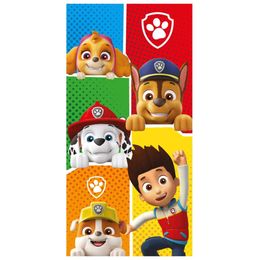 PAW PATROL Handtuch 'Ryder & Friends' Herren Gr&ouml;&szlig;e one size gelb / gr&uuml;n / orange / rot