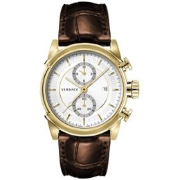 Versace Analoguhr 'VEV4003 19' Herren Gr&ouml;&szlig;e One Size braun / gold / wei&szlig;