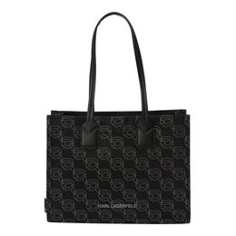 K by KARL LAGERFELD Karl Lagerfeld Shopper 'Ikon' Damen Gr&ouml;&szlig;e One Size hellgrau / schwarz