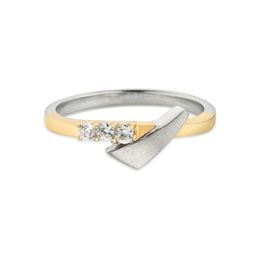 Bruno Banani Ring Damen Gr&ouml;&szlig;e 53 gold / silber