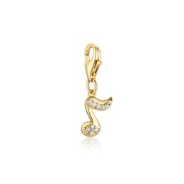 Kamiko Anh&auml;nger 'Quaver Music Charm' Damen Gr&ouml;&szlig;e 12 mm gold