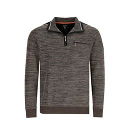 Hajo Sweatshirt 'Stay Fresh' Herren Gr&ouml;&szlig;e XXXL braun / dunkelbraun / wei&szlig;