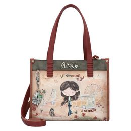 Anekke Schultertasche 'Peace & Love' Damen Gr&ouml;&szlig;e One Size beige / braun / wei&szlig;