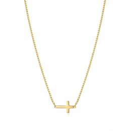 Nemomatheo Kette 'Kette Mini Golden Kreuz' Damen Gr&ouml;&szlig;e 50 / 55 cm gold
