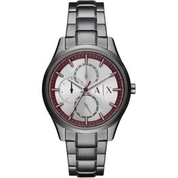 Armani Exchange Uhr Herren Gr&ouml;&szlig;e One Size grau / burgunder