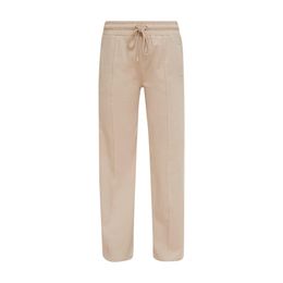 comma, Comma Casual Identity Hose Damen Gr&ouml;&szlig;e 40 beige / wei&szlig;