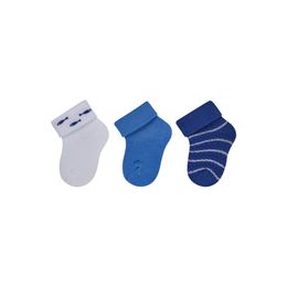 Sterntaler Socken Jungen Gr&ouml;&szlig;e one size blau / navy / wei&szlig;