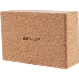 YOGISTAR.COM Yoga Block 'Big' Damen Gr&ouml;&szlig;e one size hellbraun / schwarz