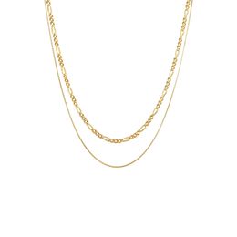 Kuzzoi Halskette Basic Kette, Layer Herren Gr&ouml;&szlig;e 50 gold