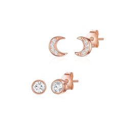 Lulu & Jane Lulu & Jane Ohrringe Damen Gr&ouml;&szlig;e One Size rosegold / transparent