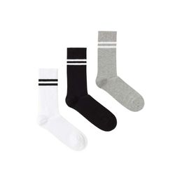 Pepe Jeans Socken Herren Gr&ouml;&szlig;e 40.5/42 grau / schwarz / wei&szlig;