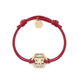 Philipp Plein Jewellery Bracelet ' LINKED ' Herren Gr&ouml;&szlig;e S gold / rot