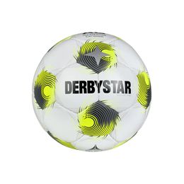 Derbystar Ball Herren Gr&ouml;&szlig;e 5 neongelb / grau / wei&szlig;