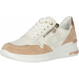 Ara Sneaker Damen Gr&ouml;&szlig;e 37.5 sand / gold / wei&szlig;
