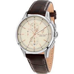 Maserati Uhr Herren Gr&ouml;&szlig;e One Size beige / braun / silber