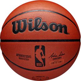 Wilson Ball 'NBA Authentic' Herren Gr&ouml;&szlig;e 7 kastanienbraun / schwarz