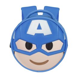 MARVEL Rucksack 'Captain America Send-Emoji' Jungen Gr&ouml;&szlig;e One Size sand / royalblau / wei&szlig;