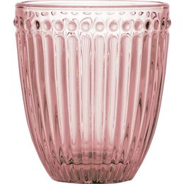 GreenGate Wasserglas Alice 9,5 cm, &Oslash; 8,5 cm, pale pink skandinavische Deko Online Shop