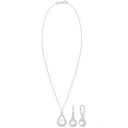 Elli Premium Schmuckset Damen Gr&ouml;&szlig;e One Size silber / perlwei&szlig;