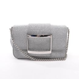 Roger Vivier Schultertasche / Umh&auml;ngetasche Damen Gr&ouml;&szlig;e One Size silber