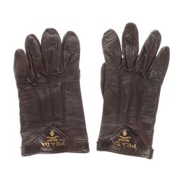 Prada Handschuhe Damen Gr&ouml;&szlig;e S braun