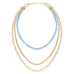 Breil Kette Damen Gr&ouml;&szlig;e One Size hellblau / gold