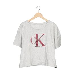 Calvin Klein Jeans T-Shirt Damen Gr&ouml;&szlig;e L Second Hand grau