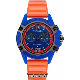Versace Uhr Herren Gr&ouml;&szlig;e One Size blau / orange