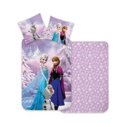 Disney Bettbezug 'Frozen' Herren Gr&ouml;&szlig;e one size t&uuml;rkis / indigo / lila / wei&szlig;
