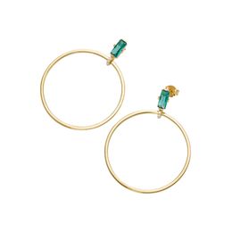 Giorgio Martello Milano Ohrringe Damen Gr&ouml;&szlig;e 45mm gold / jade