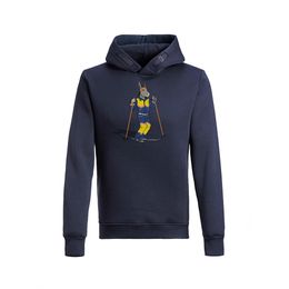 Greenbomb Sweatshirt 'Animal Donkey Ski' Herren Gr&ouml;&szlig;e XXL navy / gelb / dunkelgrau / orange