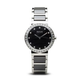 Bering Uhr Damen Gr&ouml;&szlig;e One Size schwarz / silber