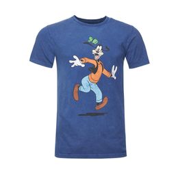 Recovered T-Shirt 'Disney Excited Goofy' Herren Gr&ouml;&szlig;e M blau