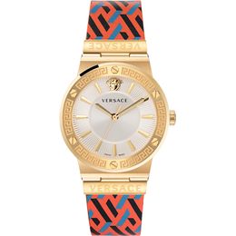 Versace Uhr Damen Gr&ouml;&szlig;e One Size blau / gold / rostrot / schwarz